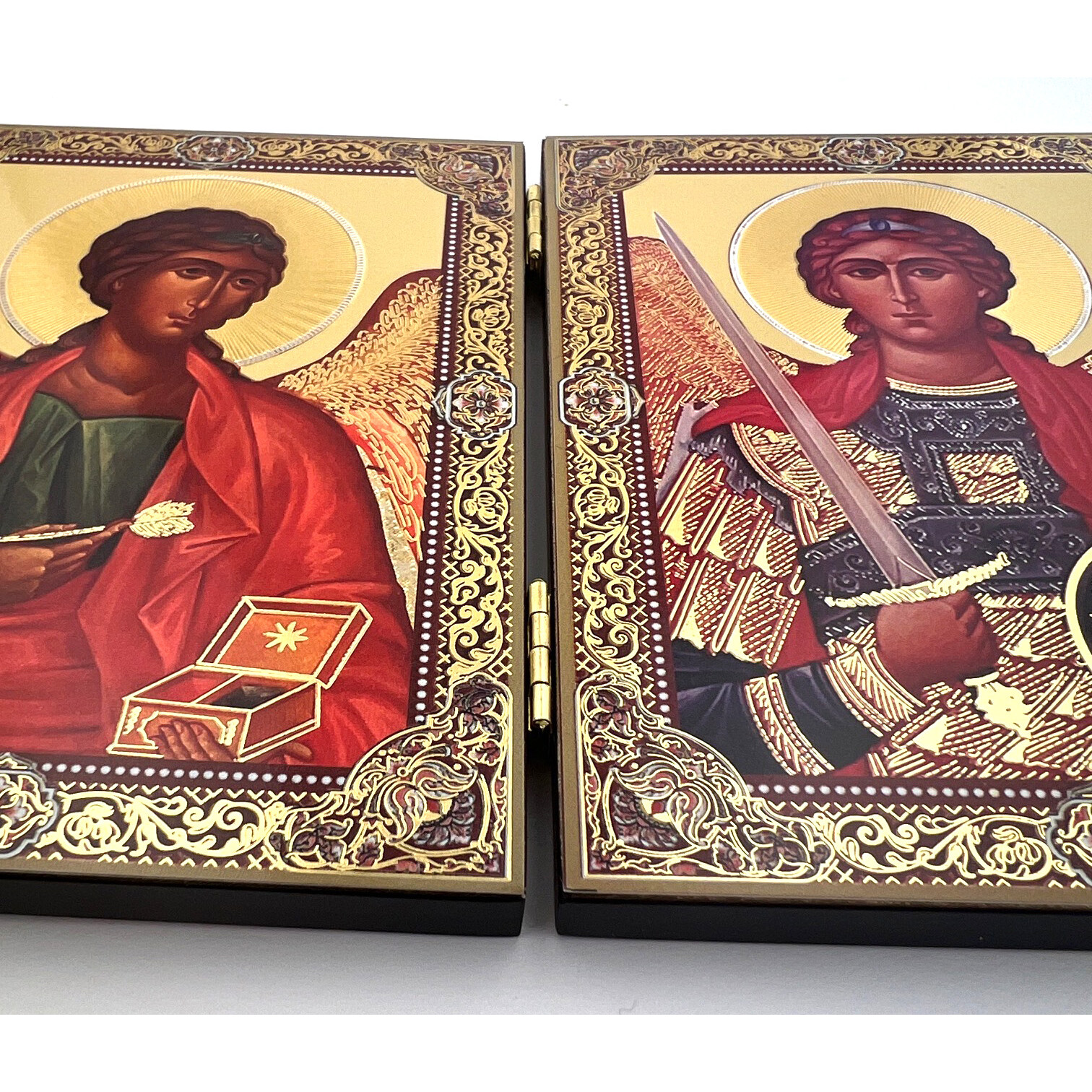 Icon Diptych - Archangels Michael and Raphael