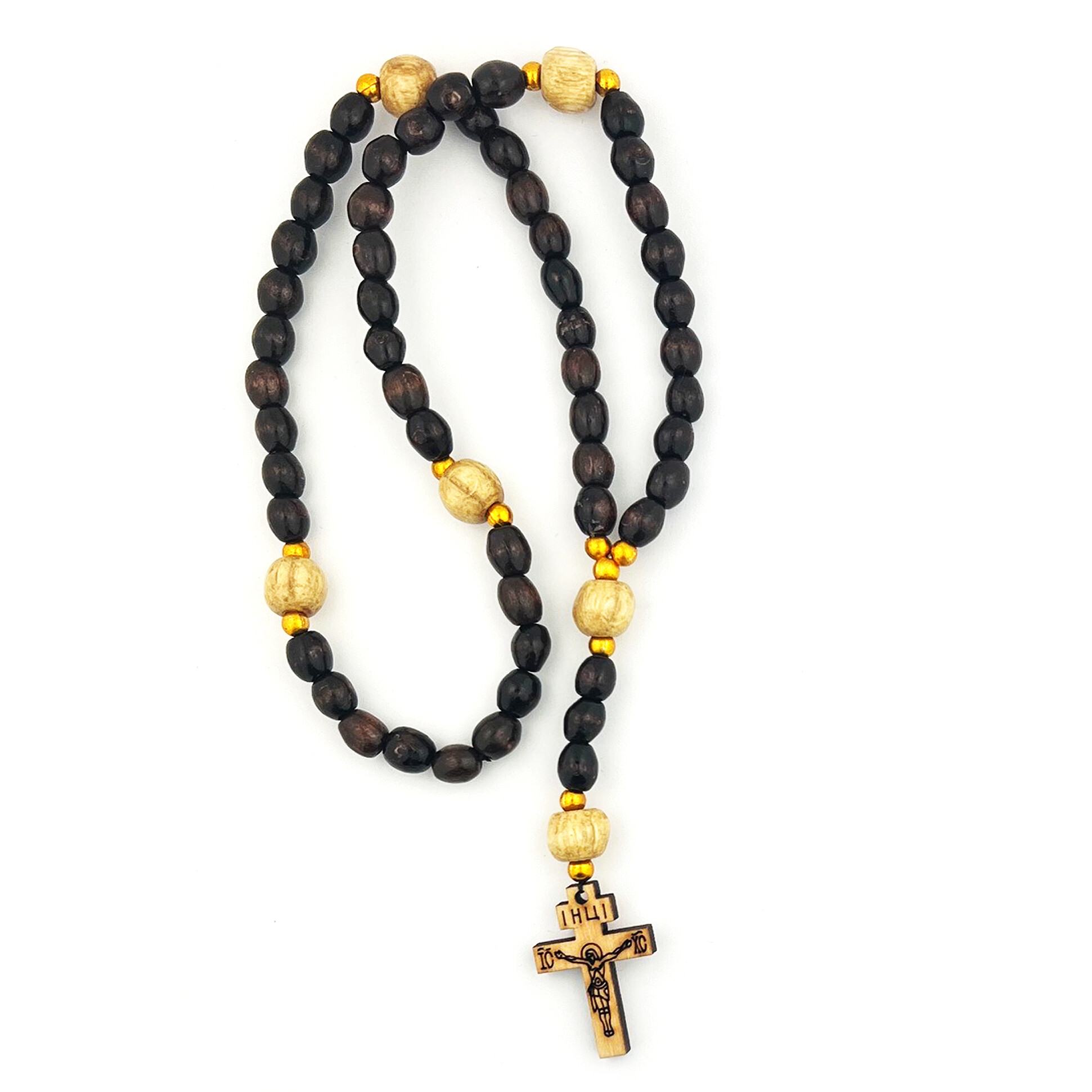 PR-8 Wooden Catholic Rosary Beads