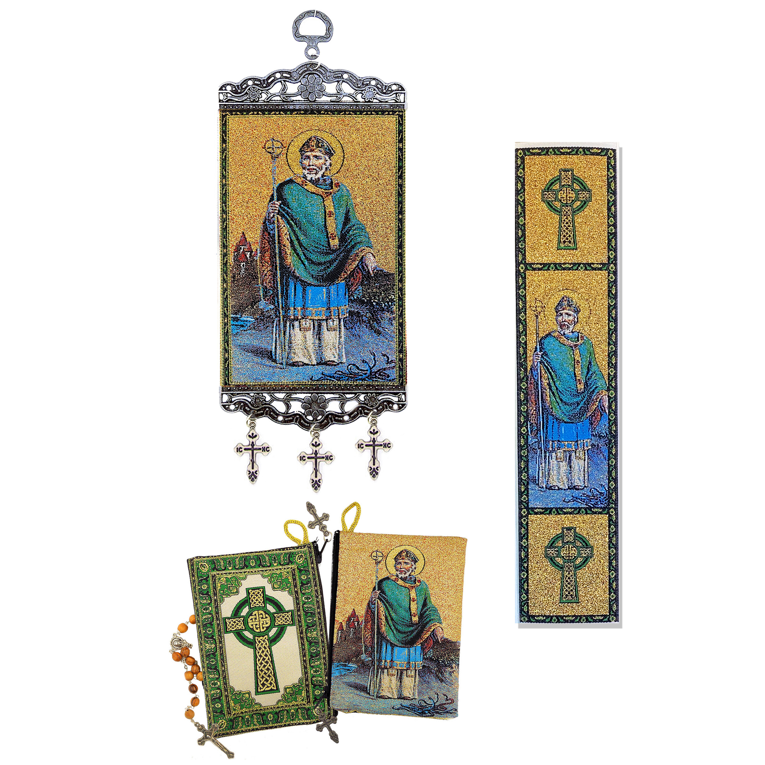 Saint Patrick Gift Set of 3 Items - Tapestry Icon Banner - Tapestry ...